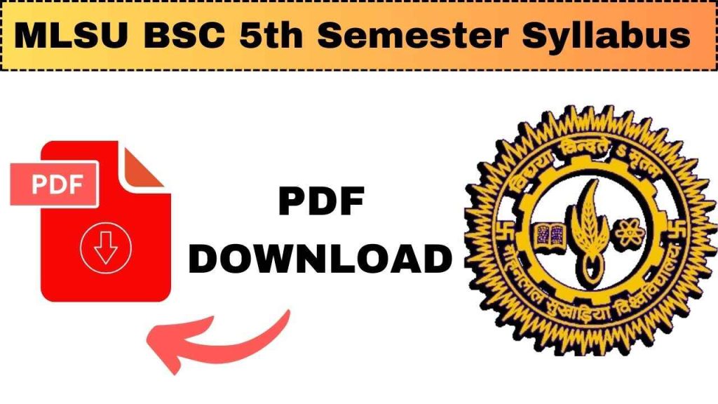 MLSU BSC 5th Semester Syllabus 2025 PDF Download : MlsuWala